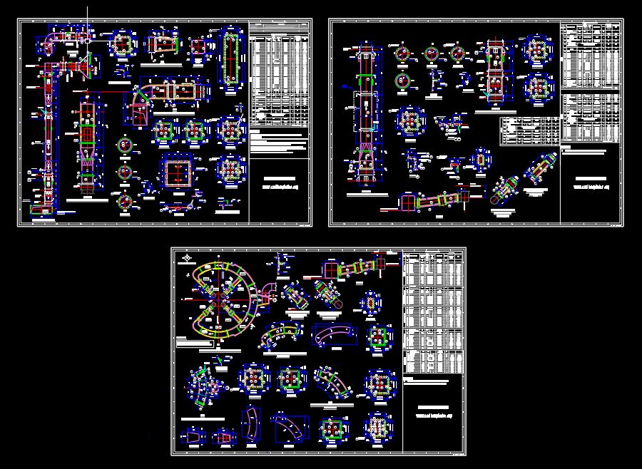 Hot Air Duct Elevations and Sections Details CAD Template DWG - CAD ...