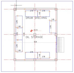 Oil and Gear Storage CAD Template DWG - CAD Templates