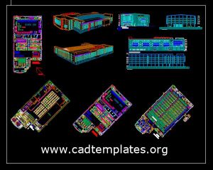 Industrial Factory Plan Elevation and 3D View CAD Template DWG - CAD ...