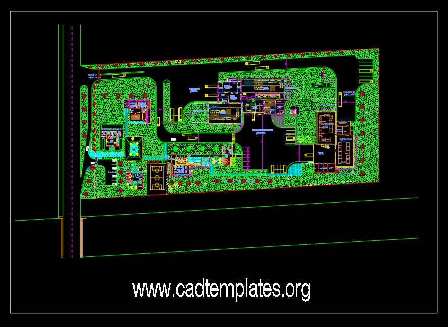 Mangos Factory Layout Plan CAD Template DWG - CAD Templates