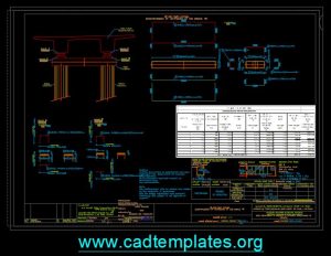 Bridge Cross Bar Details CAD Template DWG - CAD Templates