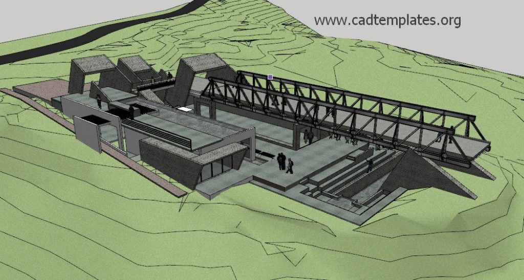 Steel Bridges SketchUp Model CAD Template SKP - CAD Templates